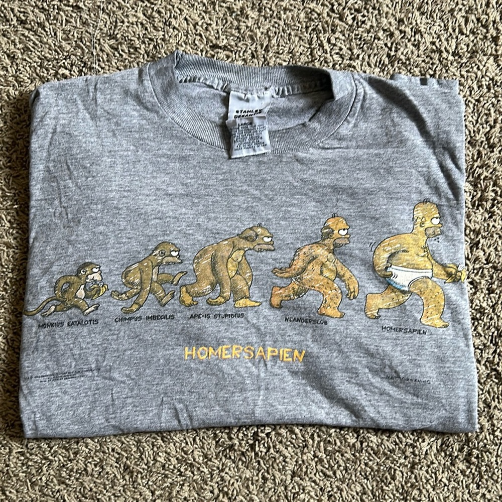 Vintage The Simpsons ‘96 Homersapien Tshirt - Gem